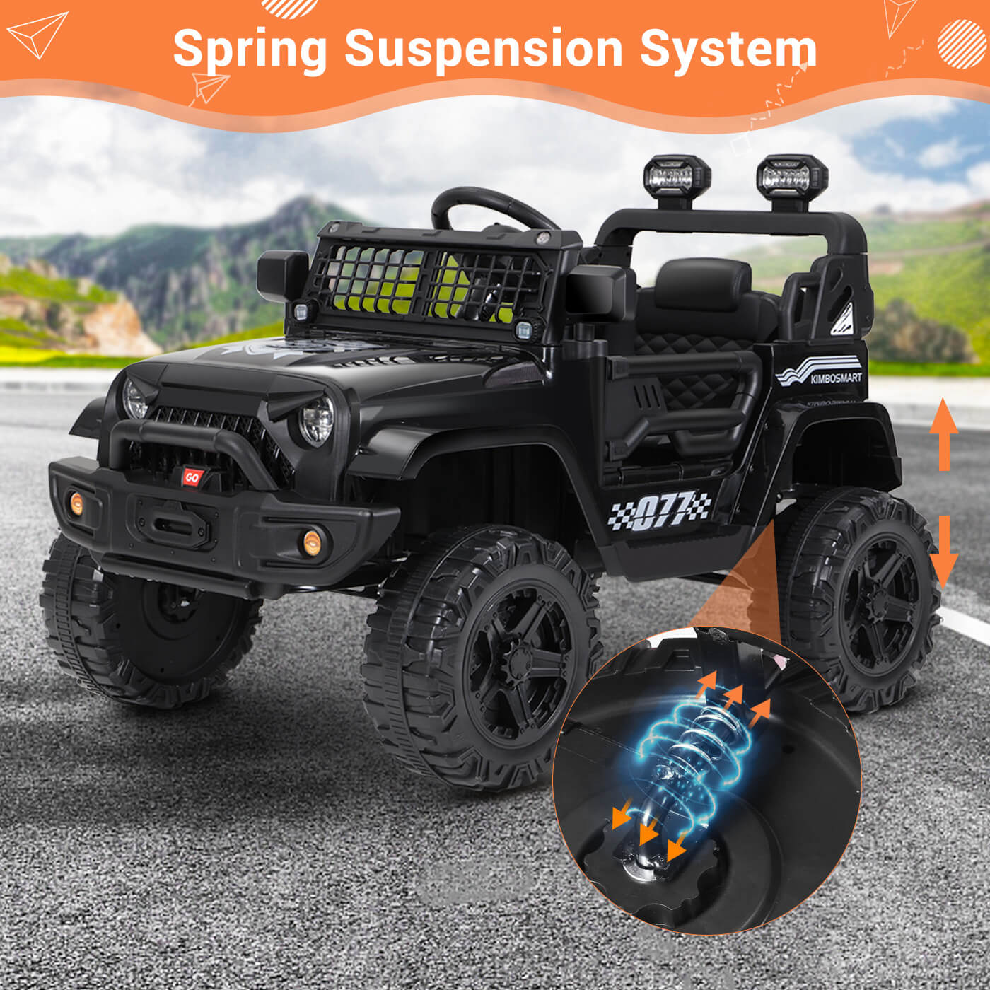 RO1 Electric Ride On Truck, Toy Remote Control - Funtok