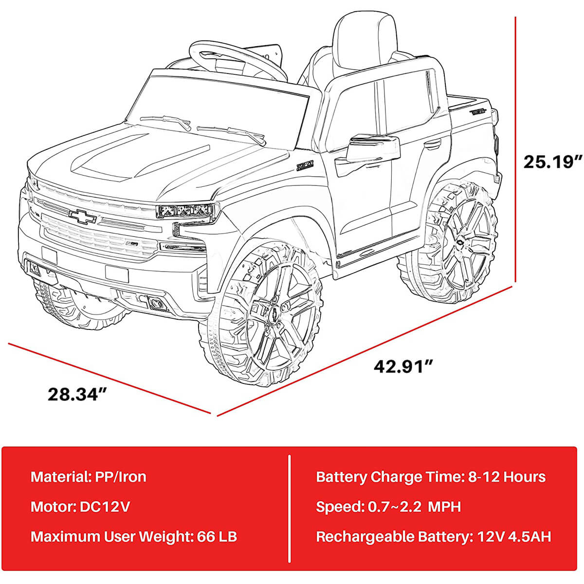 RS03 Electric Ride On Car, Toy Remote Control - Funtok